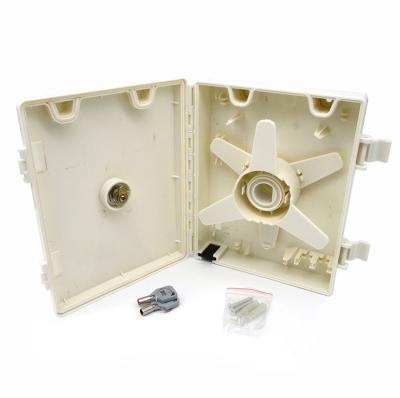 China 1 Splice Tray IP65 Waterproof Wall / Polemount Fiber Optic Terminal Box with SC/LC/FC/ST Adapter Type for sale