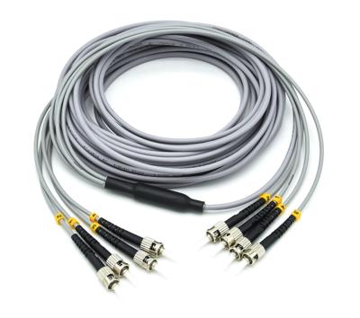 China Customized ST Fiber Optic Patch Cord with UPC/APC Polished for FTTH PON OAN WAN Applications for sale