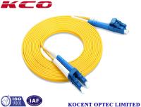 China Single Mode Duplex LC/UPC Fiber Optic Patch Cord 2.0mm PVC LSZH for High Density Connectivity for sale