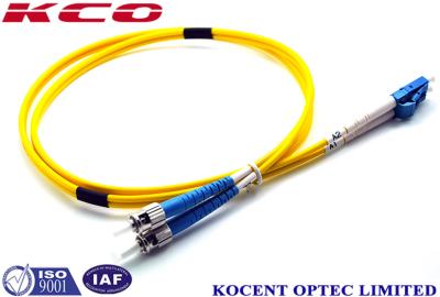 China Single Mode Duplex LC/UPC-FC/UPC Fiber Optic Patch Cord with 3.0mm PVC LSZH and Low Insertion Loss for sale