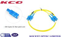 China Single Mode Duplex SC/UPC Fiber Optic Patch Cord with 2.0mm Diameter and PVC LSZH Cover for sale