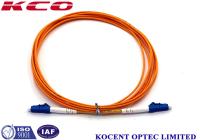 China 2.0m 2.0mm Multimode Fiber Optic Patch Cord with 62.5/125 Core for High Density Connectivity for sale