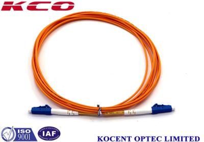 China 2.0m 2.0mm Multimode Fiber Optic Patch Cord with 62.5/125 Core for High Density Connectivity for sale