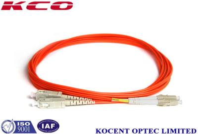 China Duplex LC/UPC-SC/UPC Fiber Optic Patch Cord with 3.0mm Diameter and 62.5/125 Core for High Density Data Centers for sale