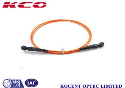 China OM1 Orange MT-RJ/UPC Fiber Optic Patch Cord with 3.0mm Diameter and 62.5/125 Core for High Density Data Centers for sale