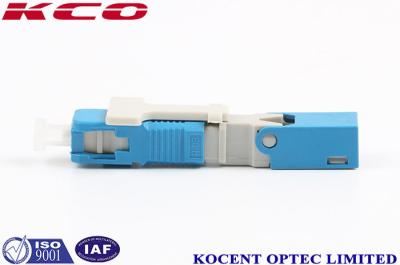 China SC/UPC Fiber Optic Fast Connector with 55mm/60mm Length Low Insertion Loss 0.2dB and High Return Loss 55dB for sale