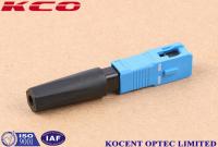 China SC UPC Fast Connector for FTTH Applications with No Special Tool Reusable Design and Low Insertion Loss for sale