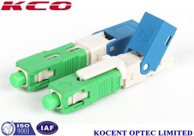 China Green 2.0mm 3.0mm FTTX SC APC Field Installable Fiber Optic Fast Connector with 0.2dB Insertion Loss for sale