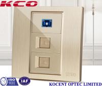 China CAT5 CAT6 Face Plate Fiber Optic Terminal Box Single Mode Simplex Dual Ethernet for sale