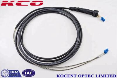 China NSN DLC 90 Degree Fiber Optic Patch Cord Single / Mono Mode CPRI Waterproof LC/UPC for sale