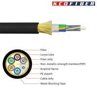 China Outdoor All Dielectric Self Supporting SM G652D 12fo 96fo Fiber Optical Cable ADSS for sale