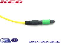 China MPO/APC to LC 8 Fiber 12 Core Fan Out Kits Fiber Optics SM G657A 10M 15M 20M PVC LSZH FTTH 100G for sale
