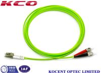 China OM5 50/125 Fiber Optic Patch Cord with 60dB Return Loss and 850/1300nm Wavelength for High-Speed Data Transmission for sale