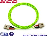 China SC OM5 100G Duplex Simplex Fiber Optic Patch Cord with 50/125um Multimode and 40Gb/s Speed for sale