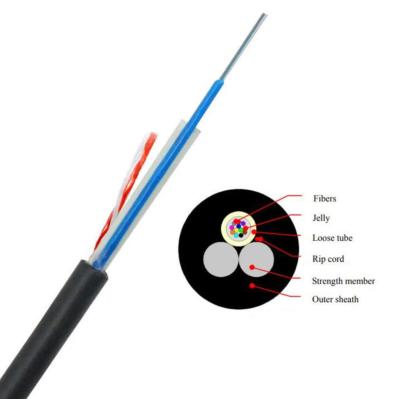 China Aerial 6fo 12fo 24fo ASU fiber optic cable / Mini ADSS Outdoor Fiber Optic Cable 100M 200M Span for sale