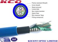 China 4 ~ 144 Cores Loose Tube Fiber Optic Cable Armored Structure For Mine Shafts for sale