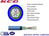China 4 ~ 144 Cores Loose Tube Fiber Optic Cable Armored Structure For Mine Shafts for sale
