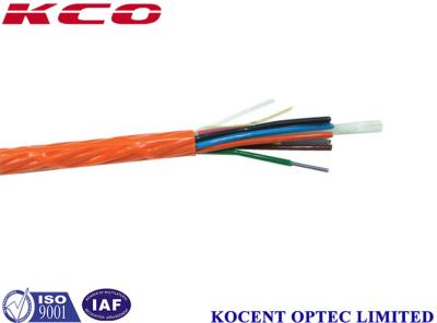 China 12 Core Optical Fiber Cable Single Mode PE Material For Indoor / Outdoor for sale