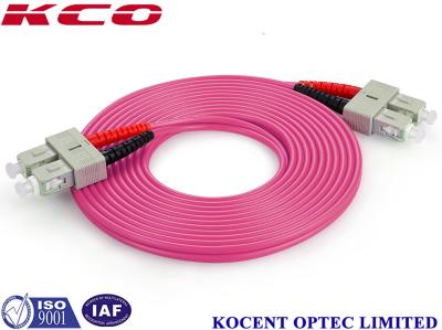 China Multimode OM4 Fiber Optic Patch Cord with Low Insertion Loss (0.2dB) and High Return Loss (55dB) for Data Centers for sale