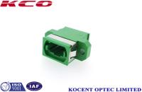 China Single Mode MPO MTP APC Fiber Optical Adaptor Green Color 1260 ~ 1650nm Wave Length for sale