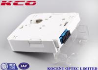 China 1 Port SC Duplex Fiber Optic Termination Box with Wallmount Socket for 2 Cores FTTH FTTB Applications for sale