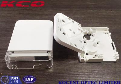 China 2 Cores 1 Port LC Quad Port Fiber Optic Termination Box for FTTH and FTTB Applications for sale