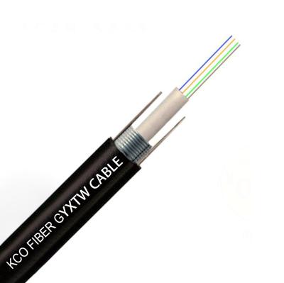 China GYXTW 24b1 Single Mode 24cores Direct Burial Outdoor Optical Fiber Cable for sale