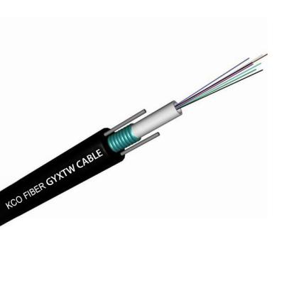 China Central Loose Tube Armored GYXTW 6b1 SM Optic Fiber G652D Outdoor Cable for sale