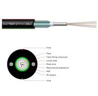China 8cores 8fibers 8fo Armored OM3 50/125 Multimode GYTXW Aerial Outdoor Fiber Optical Cable for sale