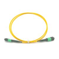 China 8F Single Mode SMF G657A1 3.0mm MPO MTP Female Optical Fiber Trunk Cable 3m 5m 10m Type A for sale