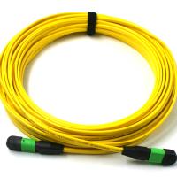 China Single Mode G657A 24F MPO Trunk Cable MTP Fiber Optic Patch Cable Type A / Type B / Type C for sale