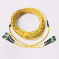 China 48F 2*24F 4*12F 6*8F SMF G657A MPO/APC Patch Jumpers MTP/APC 48fibers Multi-cores Optical Trunk Cable Key up to Key up for sale