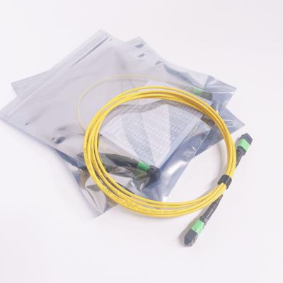 China Single Mode Ultra Low Loss MPO-16 Multi-fiber Patch Cable MTP-16 APC 16fibers Optical Fiber Trunk Cable Polarity A B C for sale