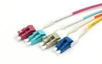 China G657 Single Mode Fiber 8 Cores MPO To DLC MTP 8F to LC Duplex Uni-boot Optical Fiber Break-out Fan-out Patch Cord for sale