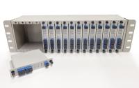 China 1*2 1*4 1*8 1*16 PLC Fiber Optic Splitter Patch Panel 19 Inch for Rack-mount ODF for sale