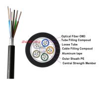 China Multimode OM3 48fibers Outdoor Fiber Optic Cable GYTA for Duct Underground Pipeline for sale