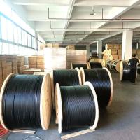 China 144F GYTA Cable / 144cores Fiber Optic Outdoor Armored Duct Cable Single Mode G652 PE Sheath for sale