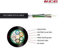 China SMF 9/125 G652D 6-288 Fibers Non-metallic Light Armored Outdoor GYFTA Duct Fiber Optic Cable for sale