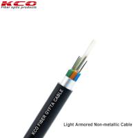 China OM3 10G Multimode Light-weight Optical Fiber Cable GYFTA Outdoor Fiber Optic Cable for Underground Duct for sale