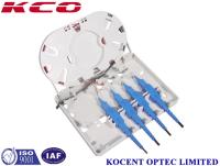 China Indoor 4 Core Fiber Optic Termination Box with 50N Pull Off Force and Temperature -45~+85 Resistance for sale