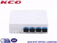 China Wall Mount Fiber Optic Terminal Box with 0.15dB Insertion Loss and ABS/PC Material for Indoor Applications for sale