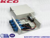 China Indoor Wallmount Mini Size Fiber Optic Terminal Box with Steel Tape Construction for FTTH Projects for sale