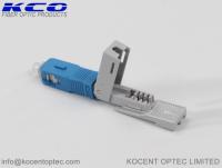 China 0.3dB Insertion Loss 55dB Return Loss 3D Pass SC Fast Connector Field Assembly Connector for FTTH Drop Cable for sale