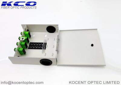 China 8 Core Fiber Optic Terminal Box FTB with SC/APC Duplex Adapter for Wall Mount FTTH Applications for sale