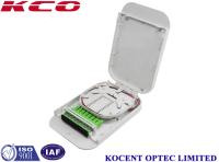 China 8 Port 8 Cores Plastic ABS+PC Fiber Optic Terminal Box FTB for Wall Mount FTTH Applications for sale