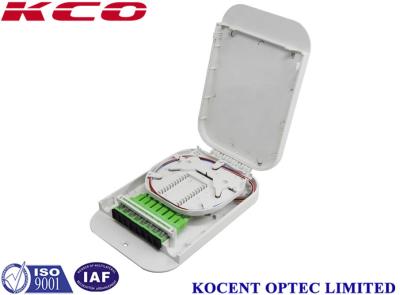 China 8 Port 8 Cores Plastic ABS+PC Fiber Optic Terminal Box FTB for Wall Mount FTTH Applications for sale