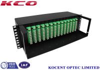 China 2x16 Fiber Optic Splitter PLC Splitter with 19'' Standard Rack Mountable Steel Tape/Aluminum Alloy Chassis for sale