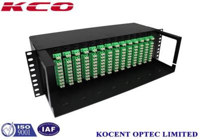 China 2x16 Fiber Optic Splitter PLC Splitter with 19'' Standard Rack Mountable Steel Tape/Aluminum Alloy Chassis for sale