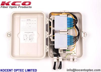 China 48 Ports Capacity Fiber Optic Terminal Box with SMC ABS Material for Wall Mounting Outdoor IP65 for sale