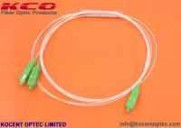 China Durable 1x2 Mini Tube Fiber Optic Splitter PLC 0.9mm 1.0m LSZH SC/APC LC/APC for sale